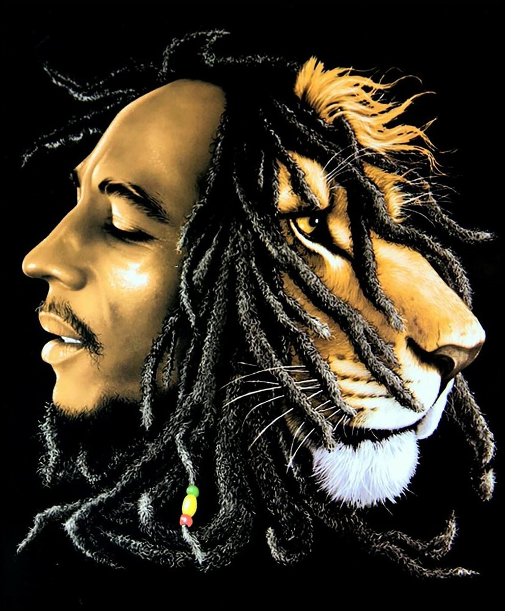 Bob Marley Lion Tattoo