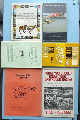 Vintage Dog Racing Greyhound Handicapping Gambling Lot Of Pamphlets ...