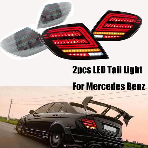 LED Rear Tail Light Assemblies Fit for Mercedes Benz W204 C Class 2007 ...