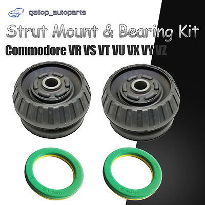 Pair Front Rubber Top Strut Mount Bearing for Holden Commodore VT VX VY ...