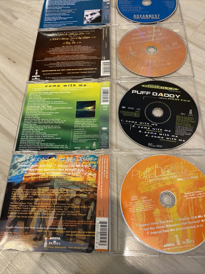 P Diddy Puff Daddy Import & CD LOT-Satisfy You Come With Me Last Train ...