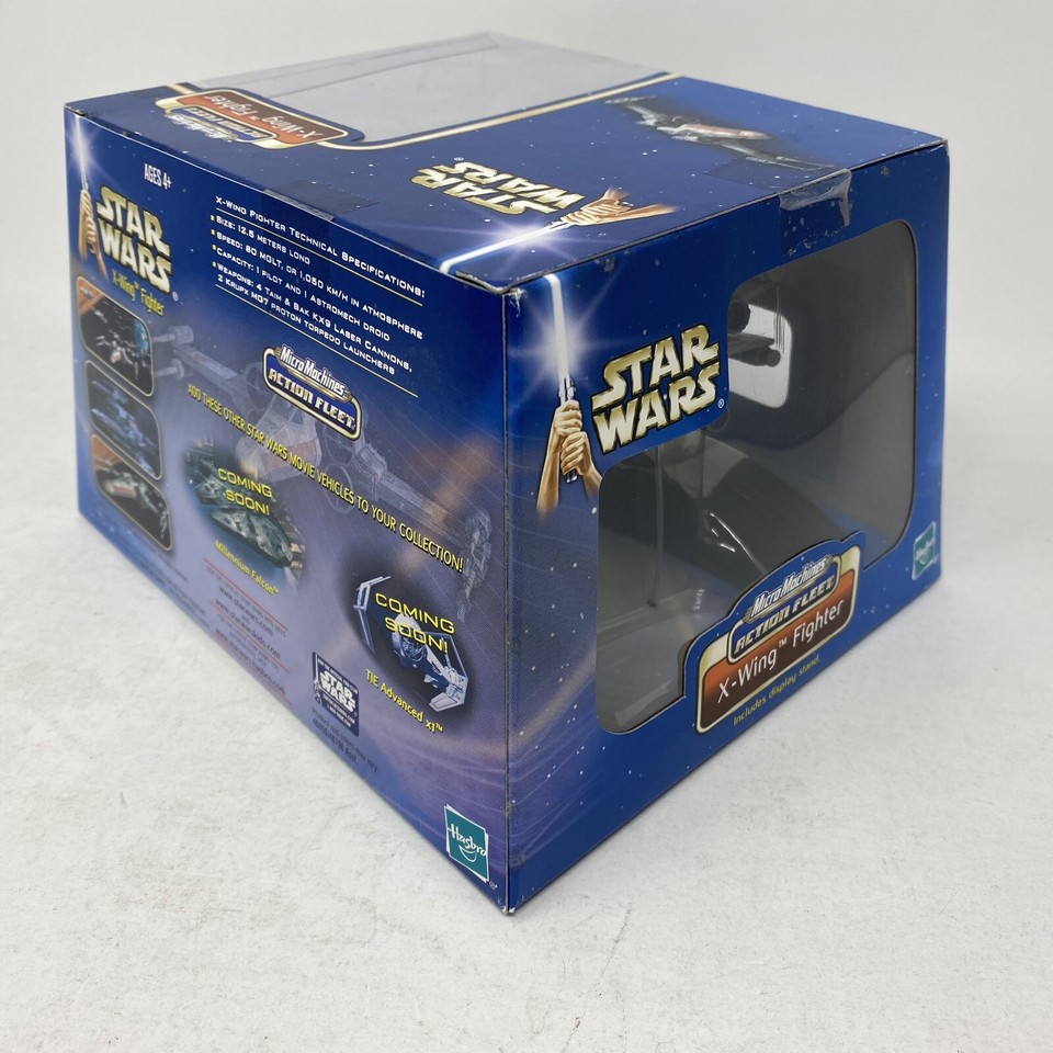 STAR WARS X-WING FIGHTER TIE ADVANCED x1 ACTION FLEET MICRO MACHINES ...