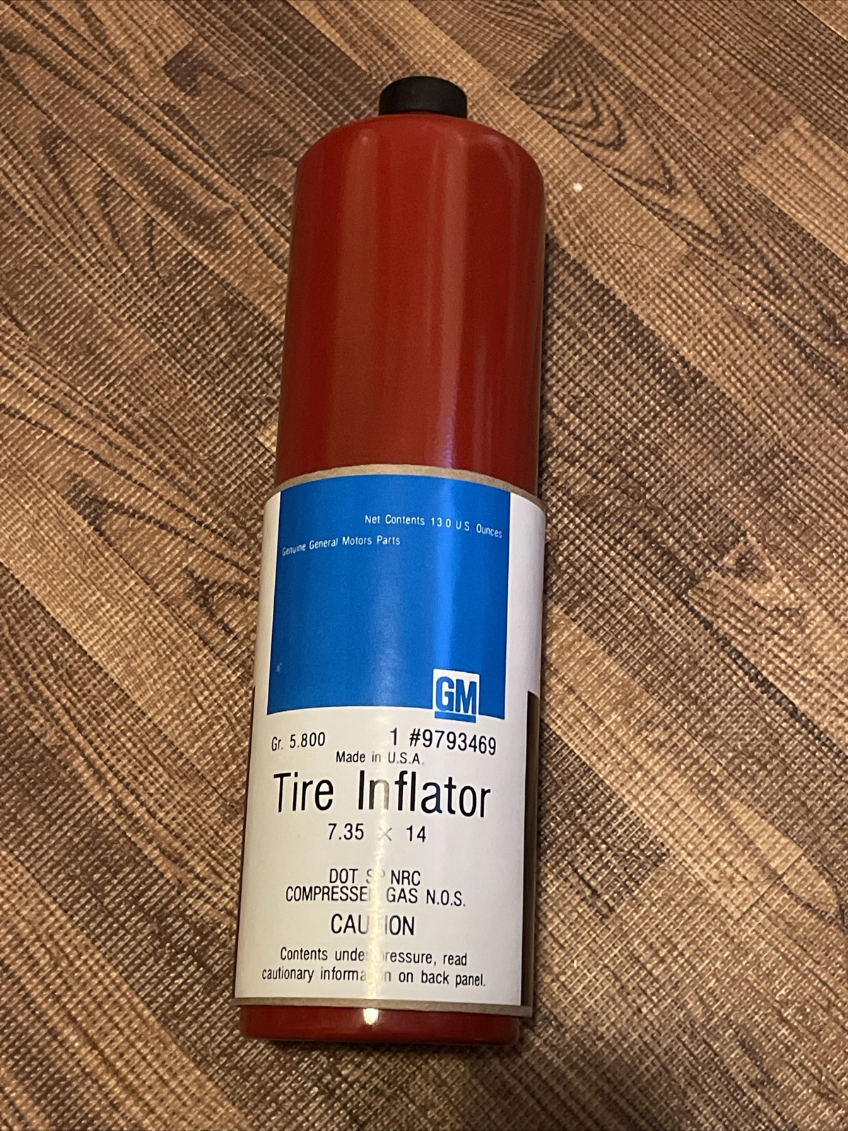 GM Space Saver Spare Tire Inflator Can Camaro Firebird Trans Am COPO ...