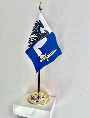 CONNACHT CONNAUGHT TABLE FLAG FLAT BASE 6"X4" 15cm x 10cm eire ireland ...