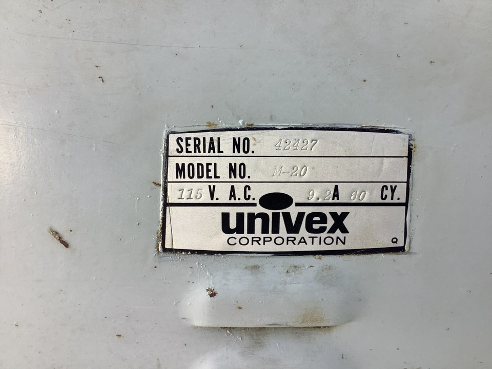 Mixer 20qt Univex M-20 115v 1ph TESTED | eBay