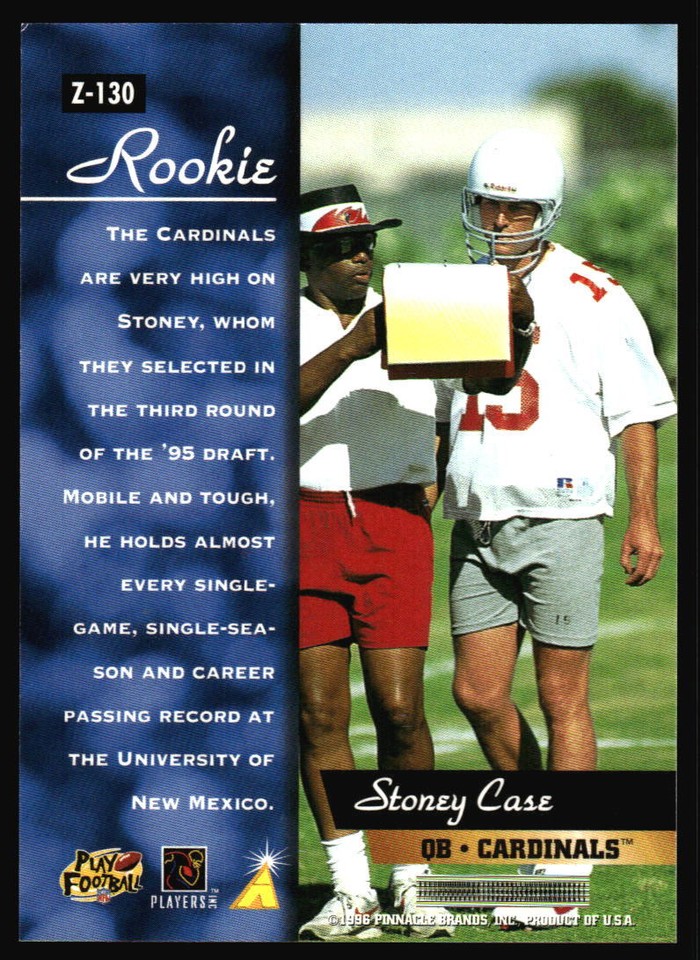 1996 Zenith Stoney Case #Z-130 Arizona Cardinals | eBay