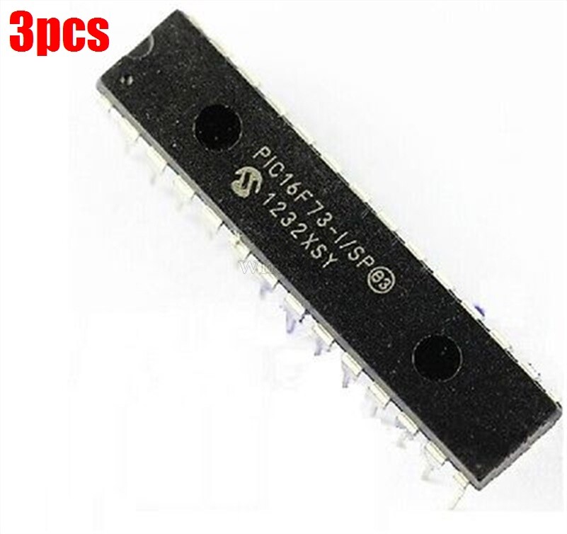 3Pcs Microcontroller DIP-28 28-Pin Dip PIC16F73-I/SP Package Ic New lu ...