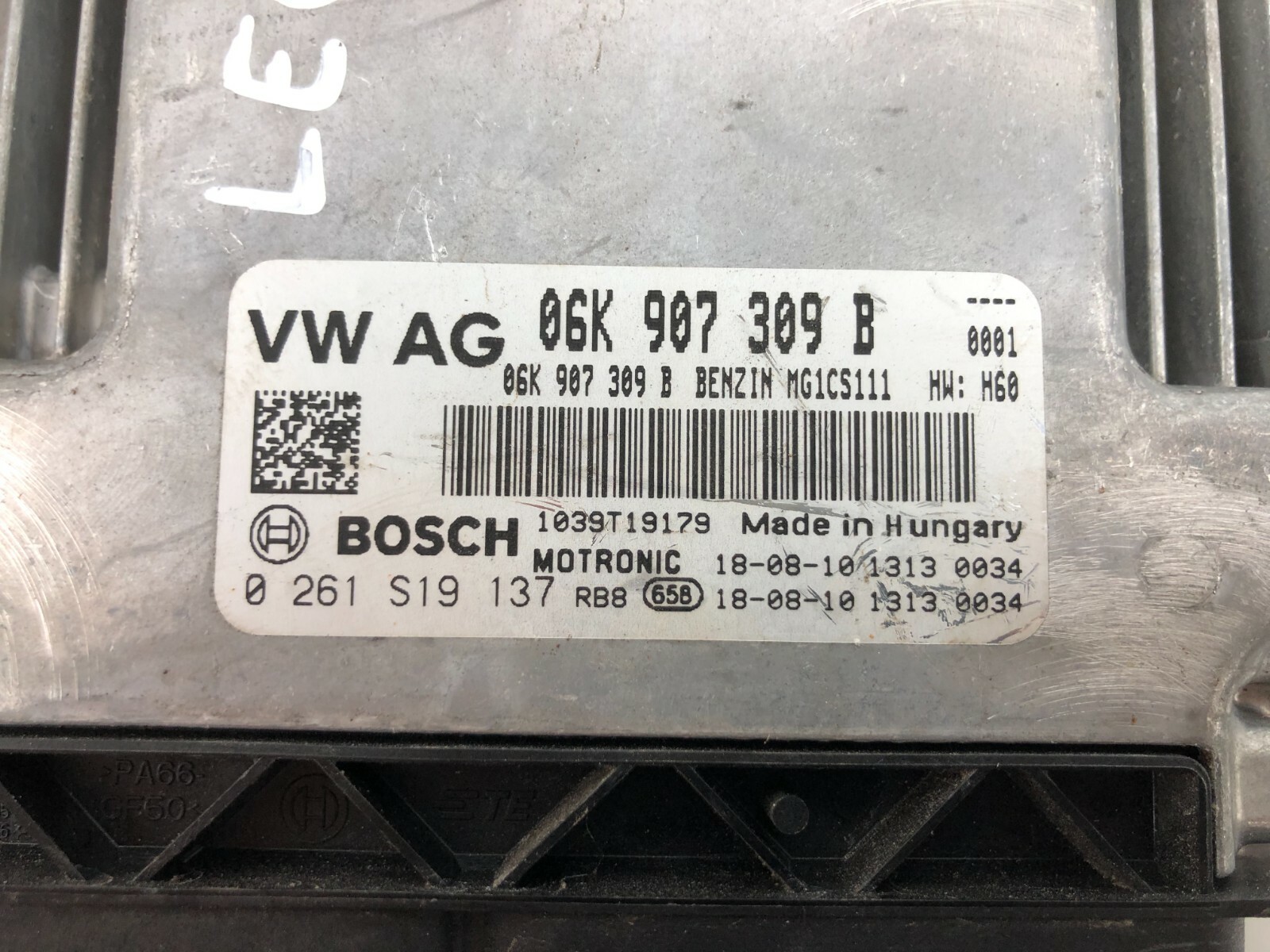 Seat Leon 5F FR ECU Engine Ignition Set Computer Module Barell W/Key ...