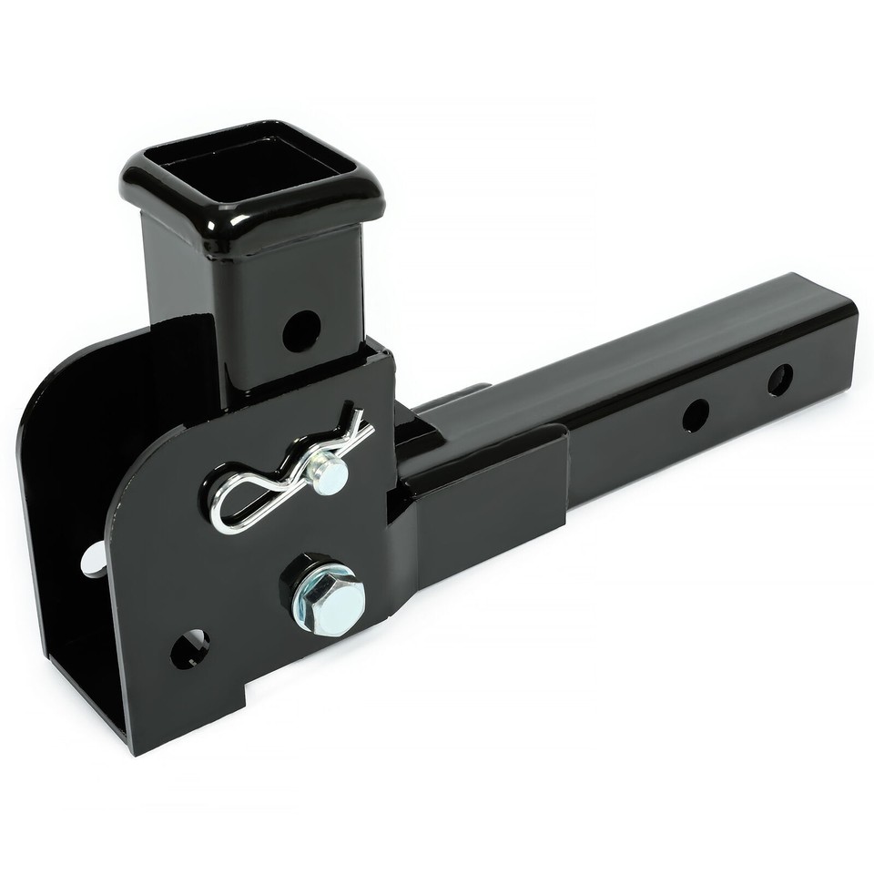 Folding 2" Trailer Hitch Shank Mount Cargo Wheelchair Carrier Adapter ...