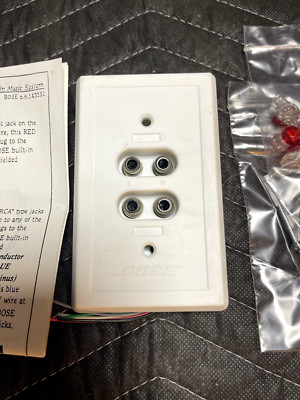 Bose RCA Single gang Dual Left Right Audio input plate Auxiliary Panel ...