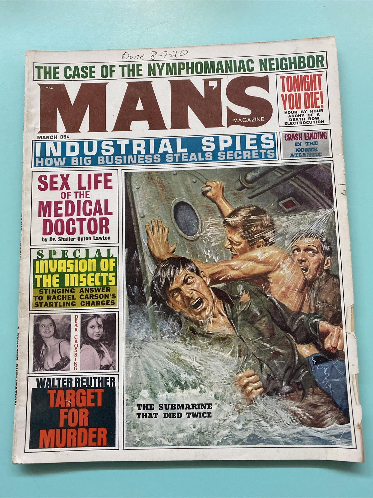 1963 March MAN'S MAGAZINE Mel Crair Cover Gigi Havjo | eBay