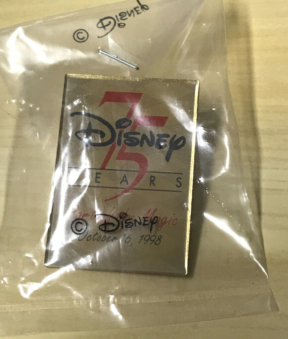 Disney 75 Years - Part of the Magic October 16, 1998 Vintage Disney Pin ...