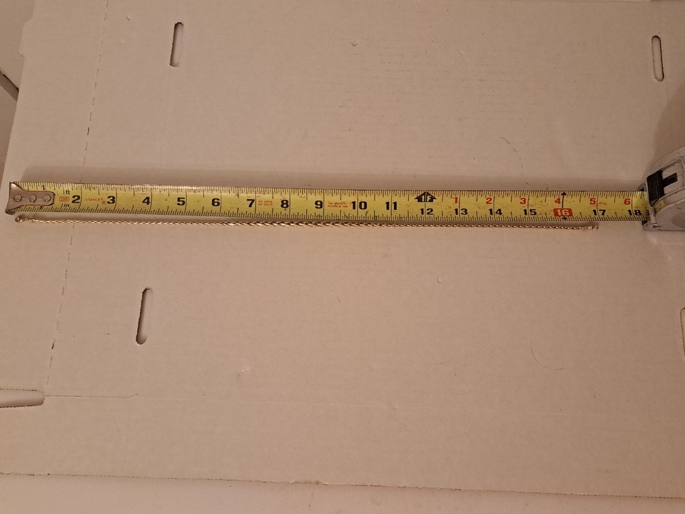 14k Yellow Gold Necklace 17 Inch Lobster Clasp Chain 7.79 Grams Not ...