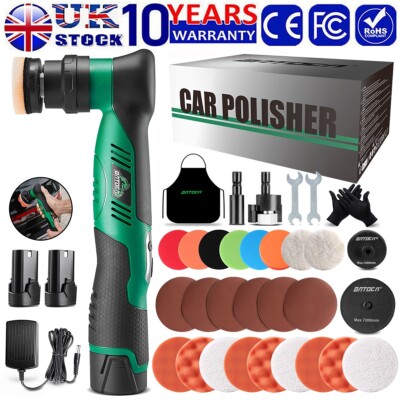 BATOCA Cordless Mini Car Polisher Dual Action & Rotary Buffer Polishing ...