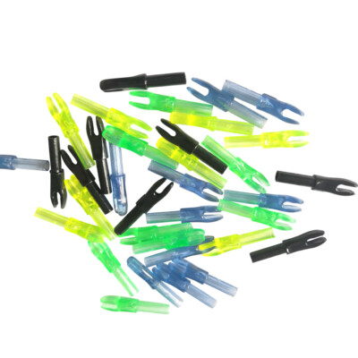50pcs Archery Arrow Nocks Plastic Insert Tail ID4.2mm Shaft Shooting ...