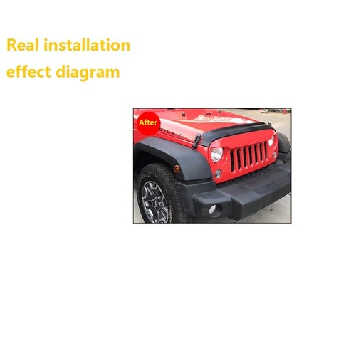 For 2007-2018 Jeep Wrangler JK BUG SHIELD HOOD DEFLECTOR AIR GUARD ...