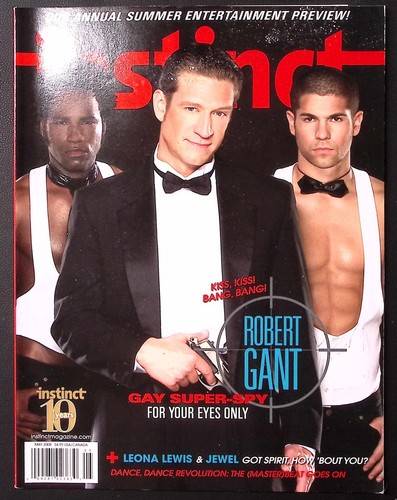 INSTINCT MAGAZINE 5-2008 ROBERT GANT GAY SUPER-SPY LEONA LEWIS JEWEL ...