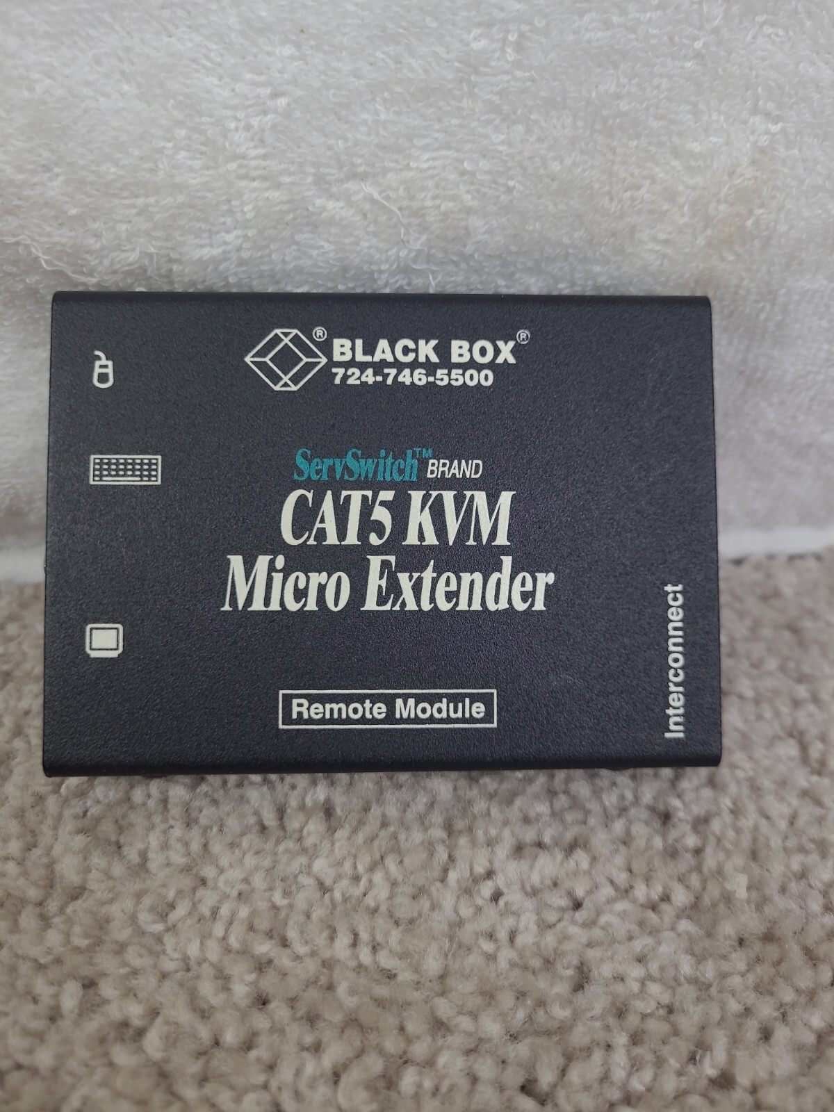 Black Box 724-746-5600 ServSwitch CAT5 KVM Micro Extender Remote Module ...