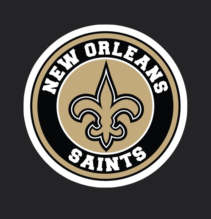 Football Saints Logo September 16, 2021, New Orleans, Louisiana.