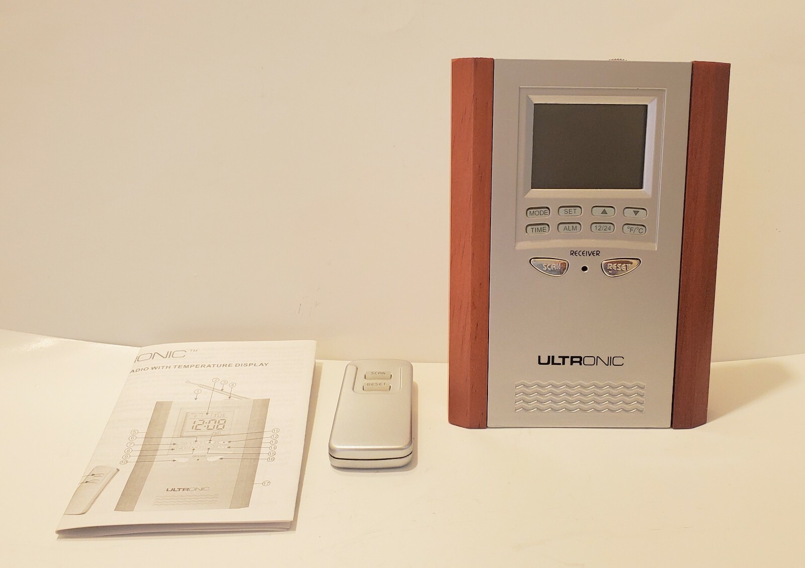 NOS Ultronic Mf7 Remote Control Clock Radio With Temperature Travel ...