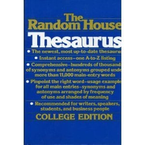 Random House Thesaurus : College Edition Hardcover RH Disney Staf | eBay