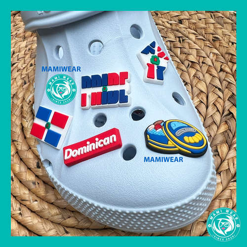 Dominican Republic Pride Flag Cookies Sewing Kit 5 Pieces Shoe Charms ...