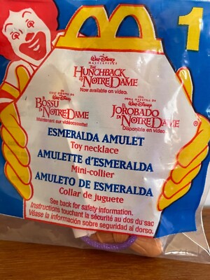 McDonald’s 1996 Hunchback Esmeralda Amulet #1 mint in package | eBay