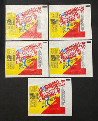 1970 O-PEE-CHEE BASEBALL WRAPPERS ~ 5 DIFFERENT | eBay