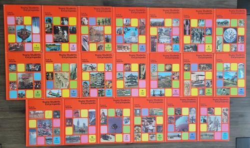 1972-73 YOUNG STUDENTS ENCYCLOPEDIA COMPLETE SET 1-20 HARDCOVER FUNK ...