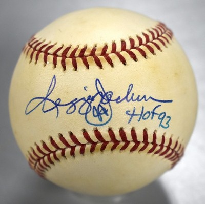 Reggie Jackson Signed Official Major League Baseball Autograph "HOF 93 ...