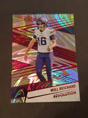 Will Reichard 2025 Panini Revolution Football Red Swirl #194 Minnesota ...