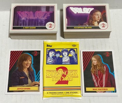 2019 TOPPS STRANGER THINGS SEASON 2 COMPLETE 100 CARD 20 CHARACTER ...