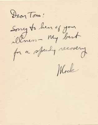 Mack Sennett- Vintage Signed Fold Open Card | eBay