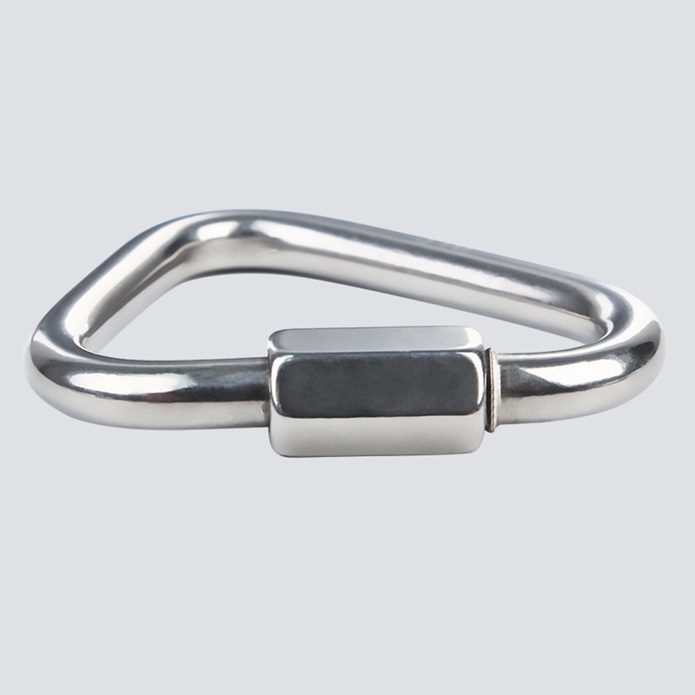 Reliable Locking Triangle Carabiner for Climbing and Safety Connections ...