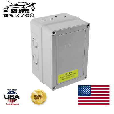 1522 Pump Start Relay with Enclosure 3 HP / 110V / 220V 24V Coil for ...