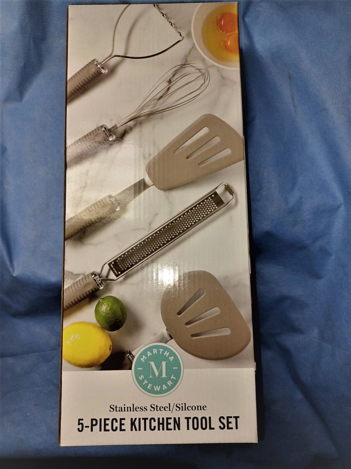 Martha Stewart Stainless Steel Silicone 5 Piece Kitchen Tool Set NIB | eBay
