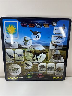 Smithsonian Kids Dino Tablet by Kidz Delight 2011 Dinosaur Facts Trivia & Quiz | eBay