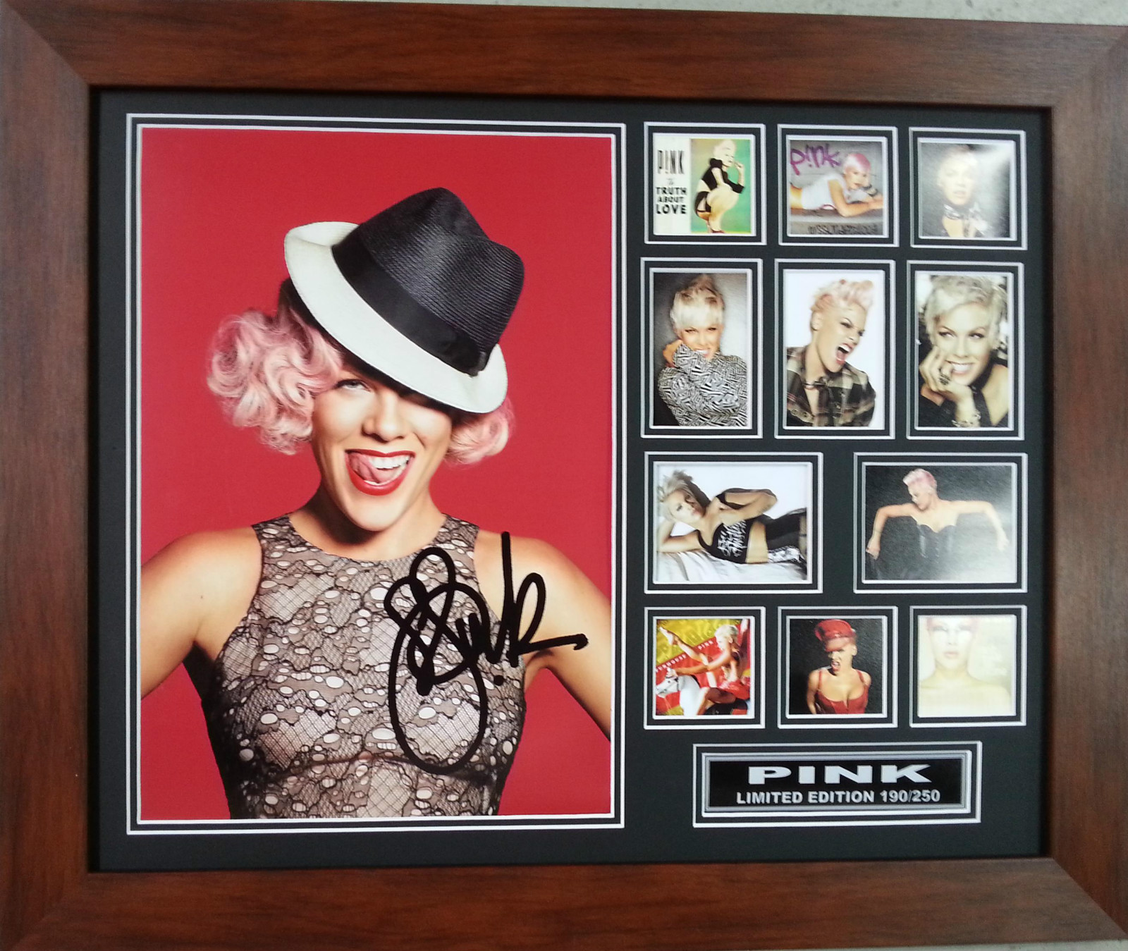 PINK FRAMED MEMORABILIA SIGNED LIMITED EDITION | eBay