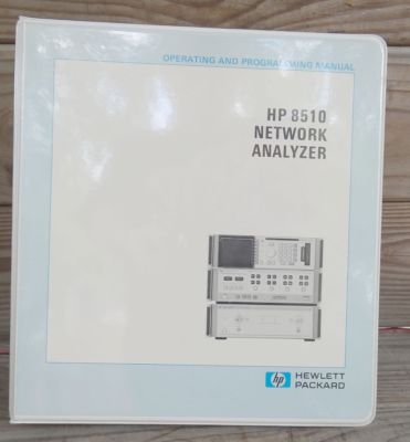 HP 8510 NETWORK ANALYZER OPERATING & PROGRAMMING GUIDE | eBay