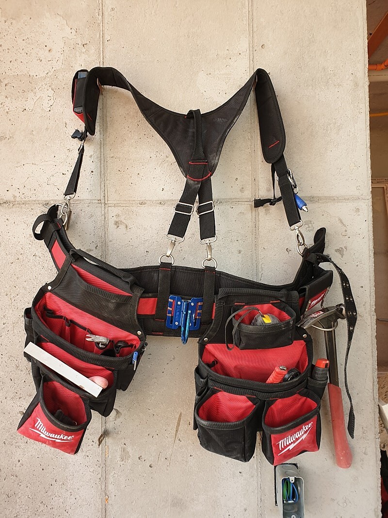 Milwaukee 48-22-8120 Suspension Rig Tool Belt /Contractor Belt w/Fedex ...