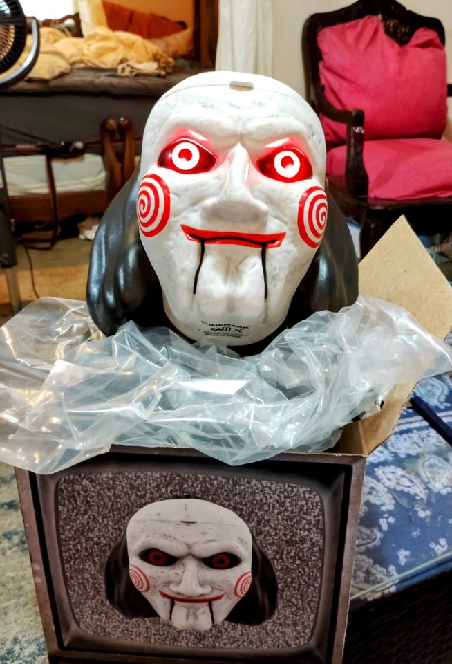 Saw X Cinemark Jigsaw Billy Light Up Eyes Collectible Popcorn Bucket | eBay