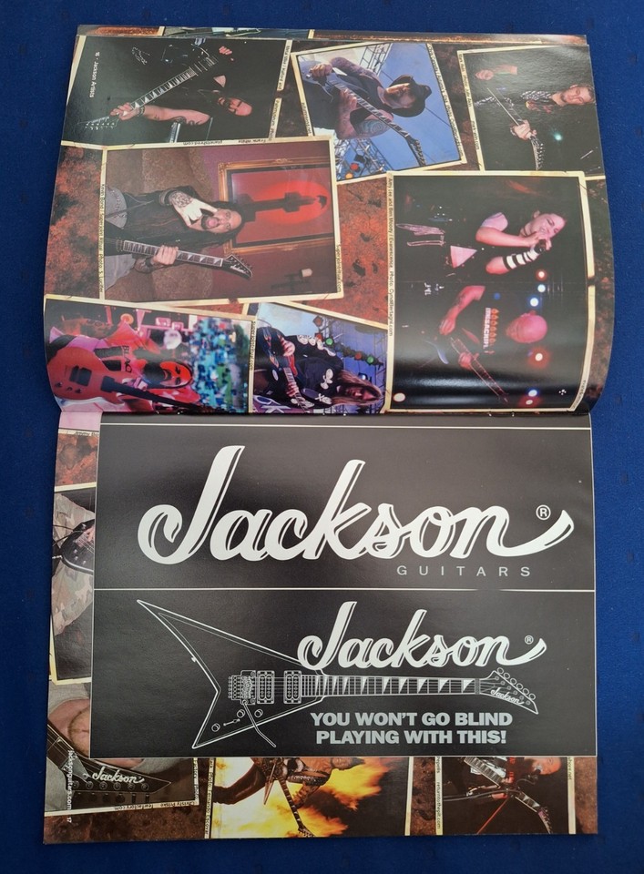 2003 JACKSON GUITARS & BASSES CATALOG w/ two stickers and a Jenna ...