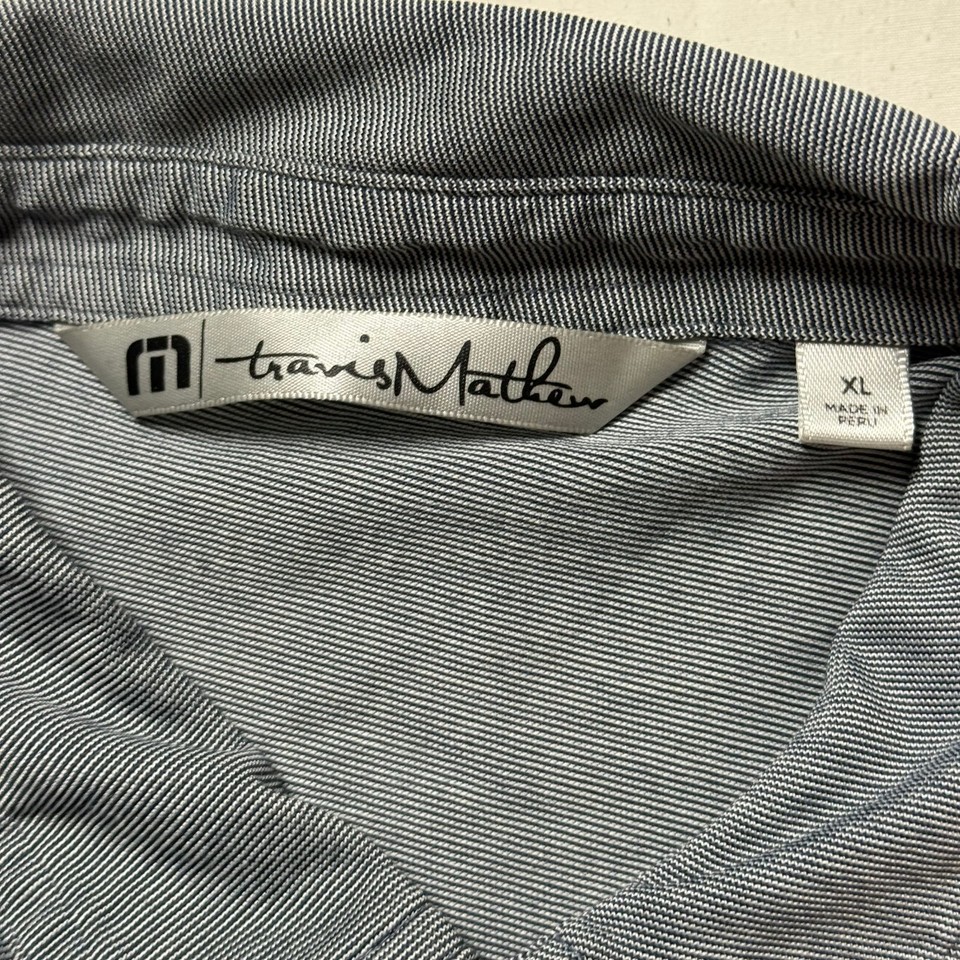 Travis Mathew Mens Polo Shirt, Charcoal Gray Short Sleeve Golf Tee ...