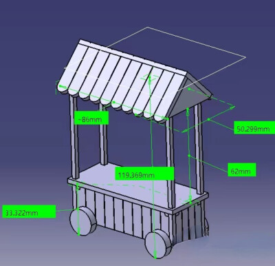 Handmade Dollhouse Miniature 1:12 Scale Candy Cart Dining Car Kit ...