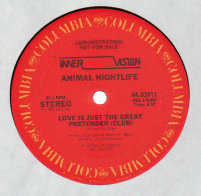 Animal Nightlife ‎– Love Is Just The Great Pretender (Vinyl, 12", 33 ⅓ ...