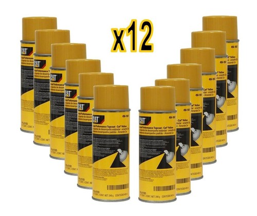 CATERPILLAR YELLOW PAINT AEROSOL 458-9587 -590-0196 GENUINE CAT 4C4200 ...