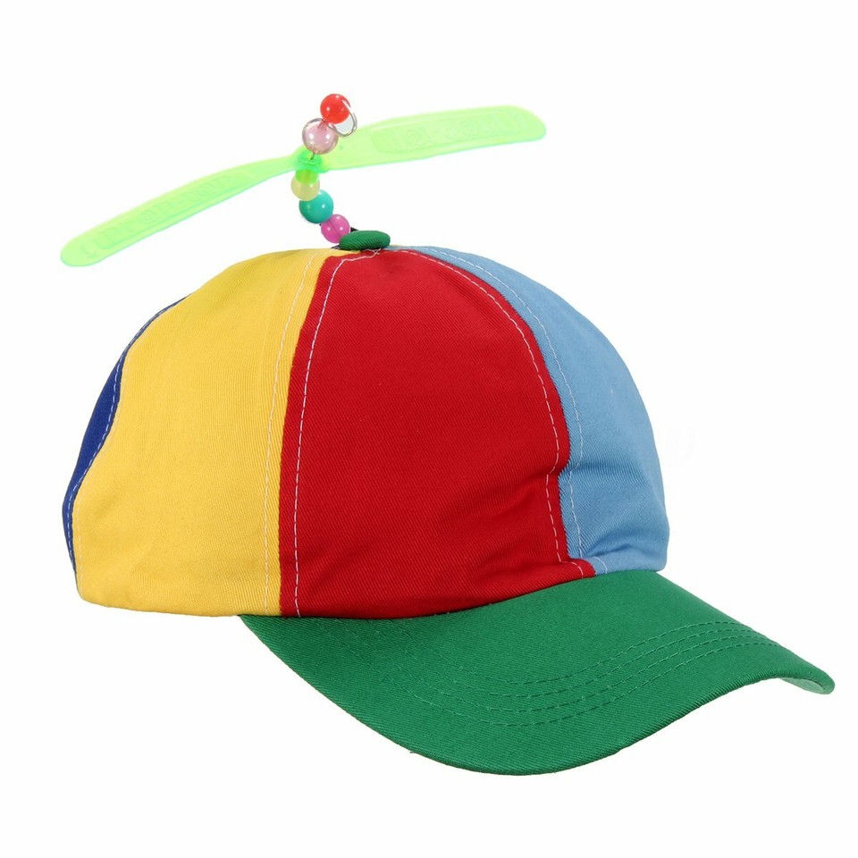 Propeller Hat Helicopter Cap Clown Jester Tweedle Dee Costume Colorful ...