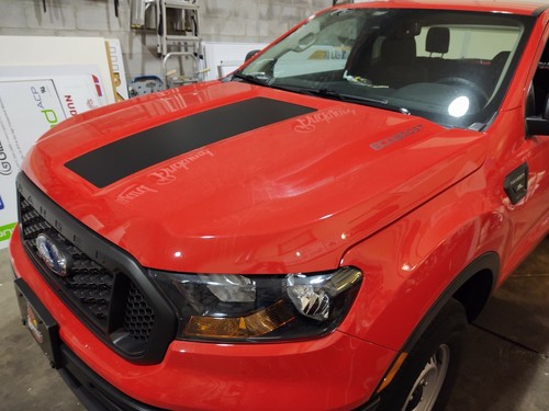 vinyl graphics package for Ford Ranger 2019+ hood stripe bedside ...