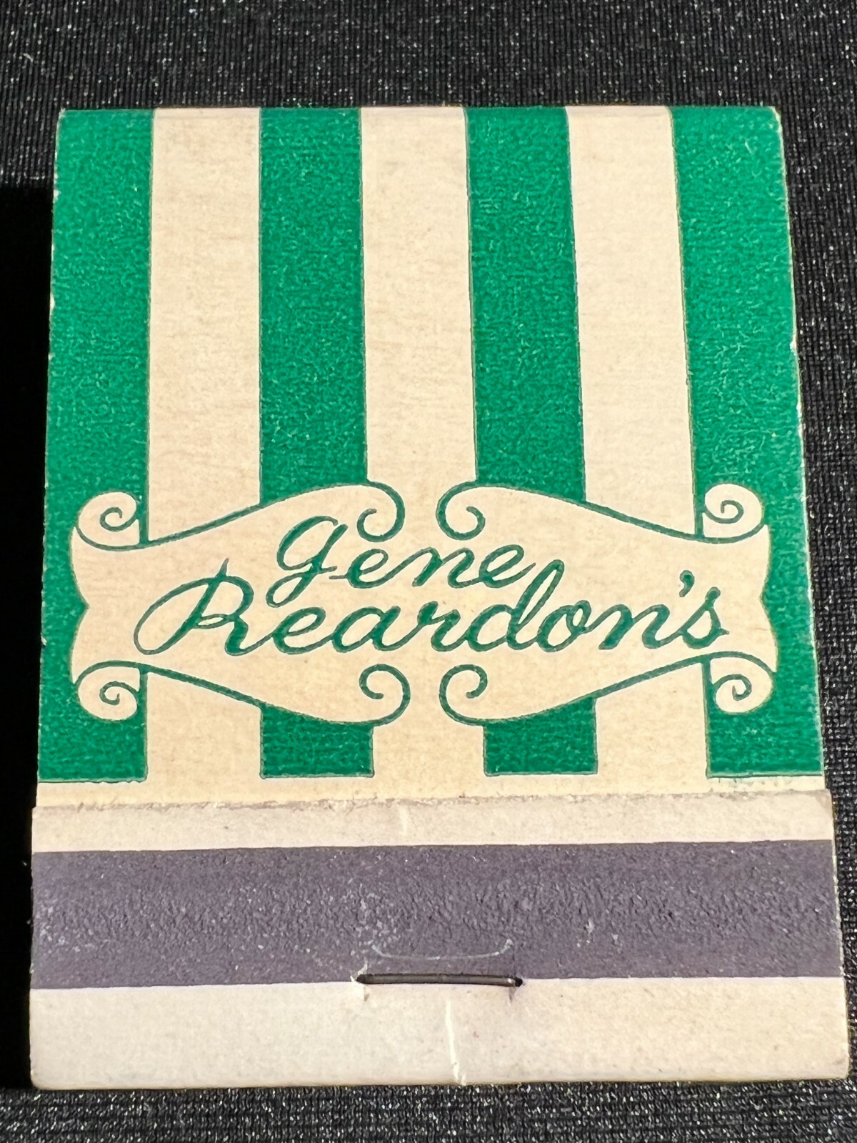 VINTAGE MATCHBOOK - GENE REARDON'S RESTAURANT - ATLANTIC CITY, NJ ...