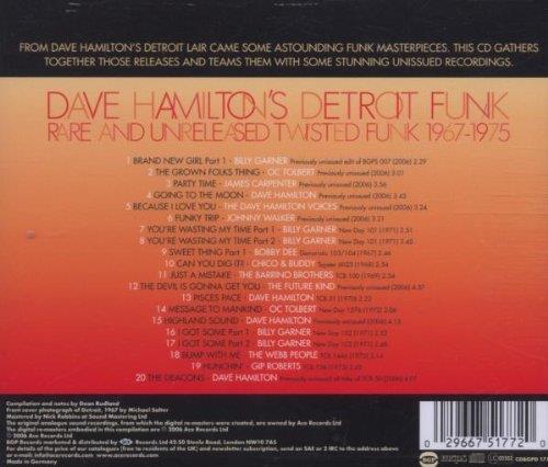 DAVE HAMILTON'S DETROIT FUNK Various Artists - New & Sealed CD (BGP ...
